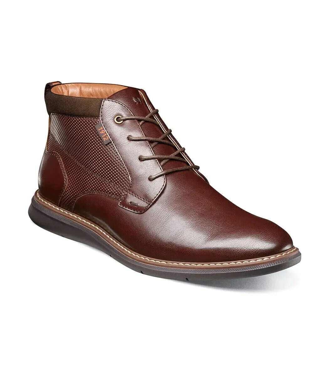 Nunn Bush Chase Plain Toe Chukka Dress Modern Boot Brandy 85049-226 ...
