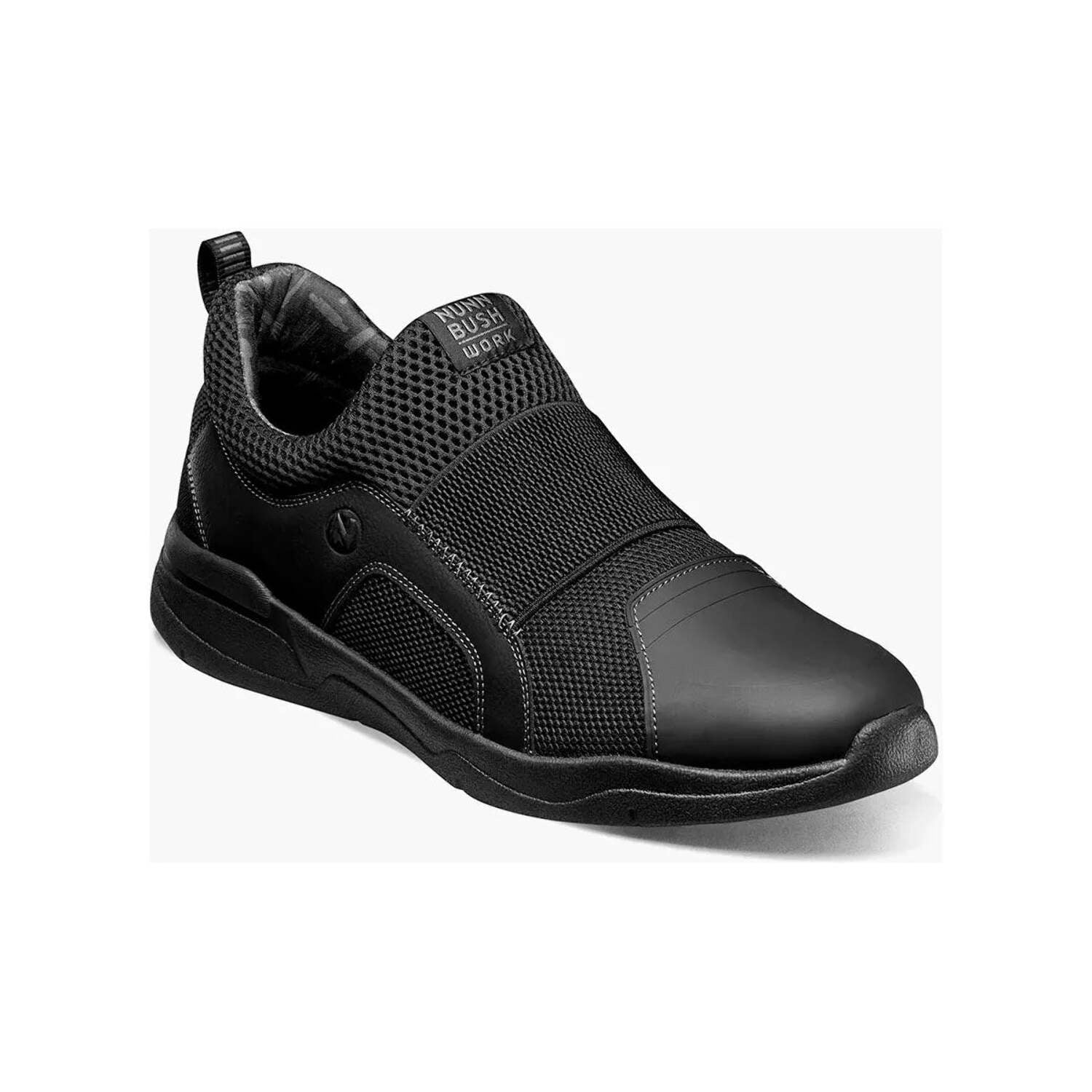 Nunn Bush Grazie AP1 Work Splash Guard Slip On Chef Shoes Black 85121 ...