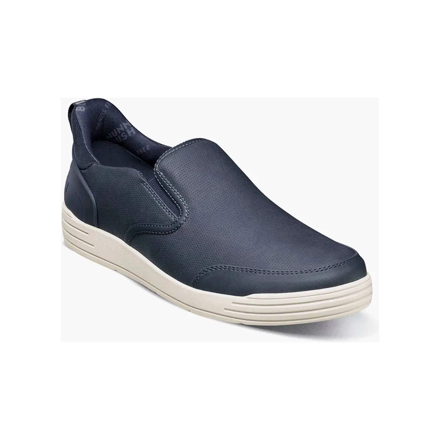 Nunn Bush KORE City Walk EZ Moc Toe Slip-On Shoes Navy Multi 85118-492 ...