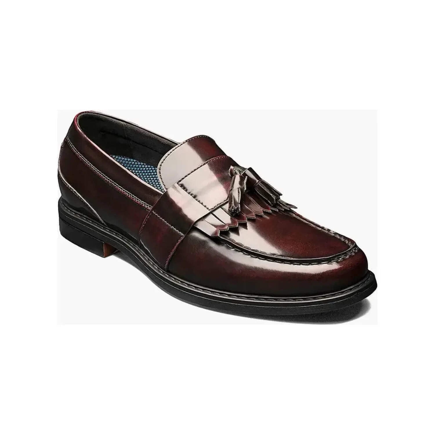 Nunn Bush Keaton Moc Toe Tassel Slip On Shoes Burgundy Multi 84198-641 ...