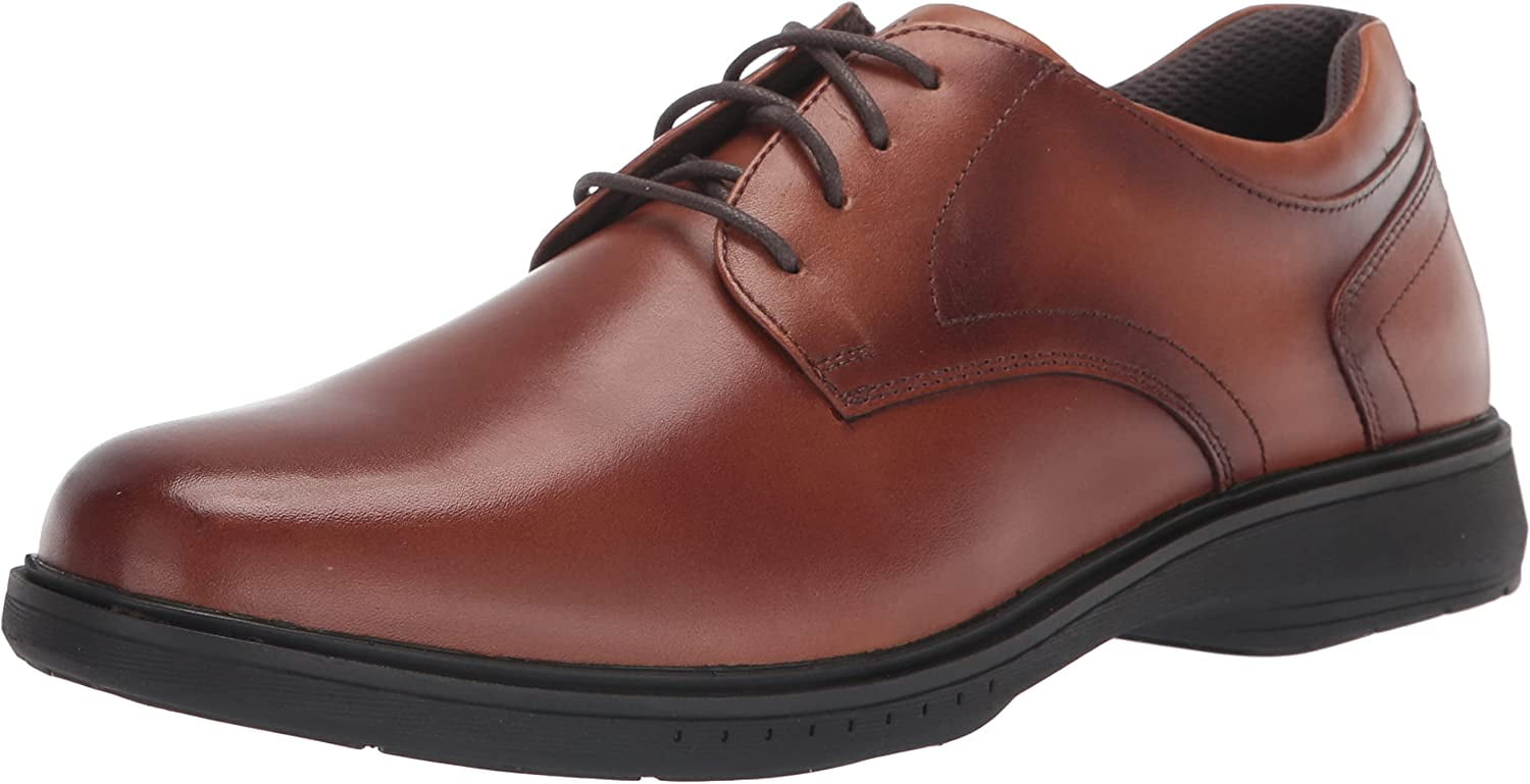 Nunn Bush Kore Pro Men's Leather Oxford Shoes Color: Cognac Size: 14 ...