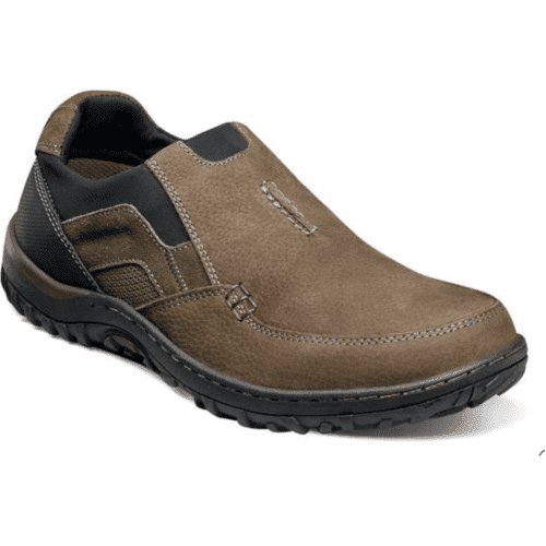 Nunn Bush Quest Moc Toe Slip On Walking Shoes Tan Multi 84827-238 ...