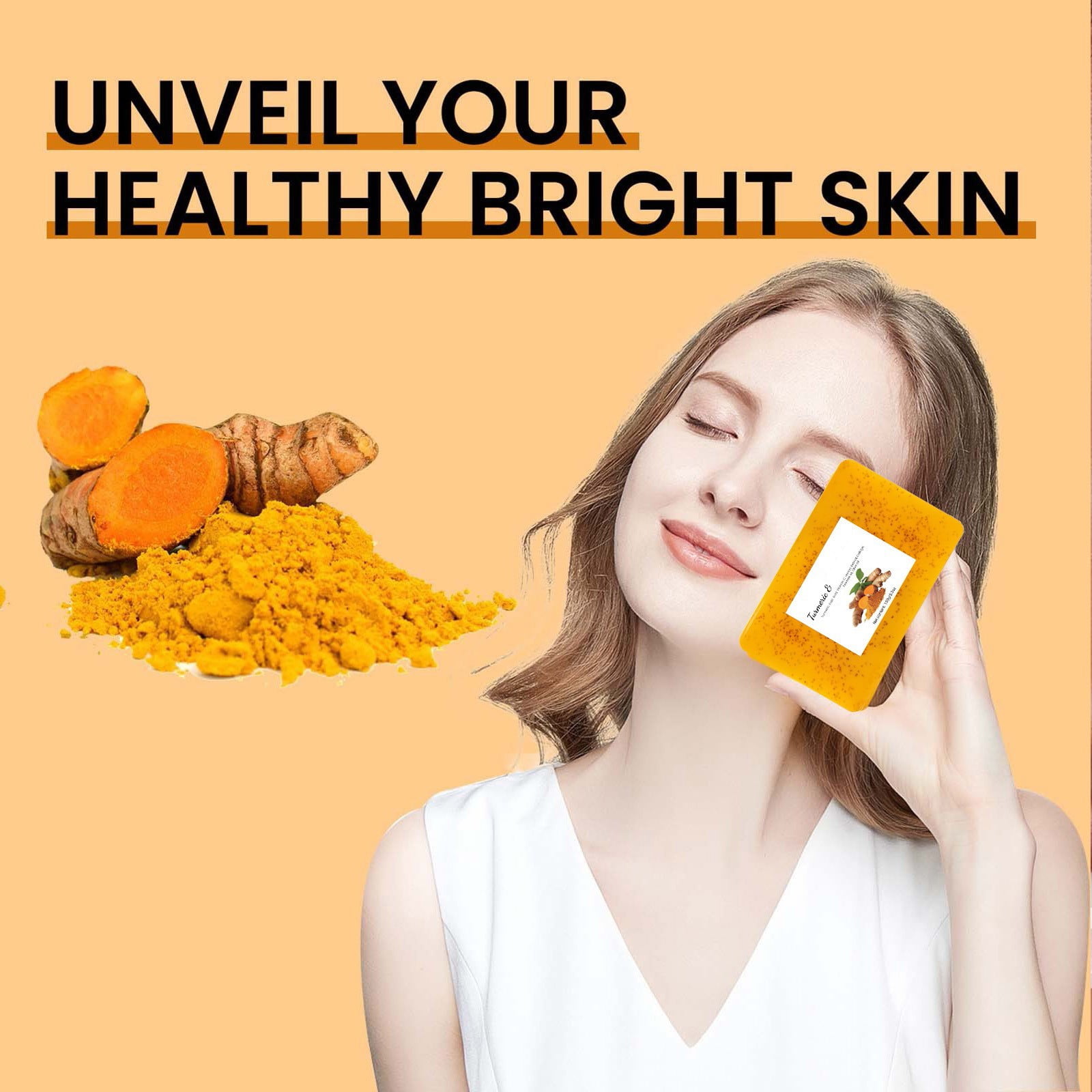 NuoCaiYun Turmeric Soap Bar for Hyperpigmentation Turmeric Skin Soap ...