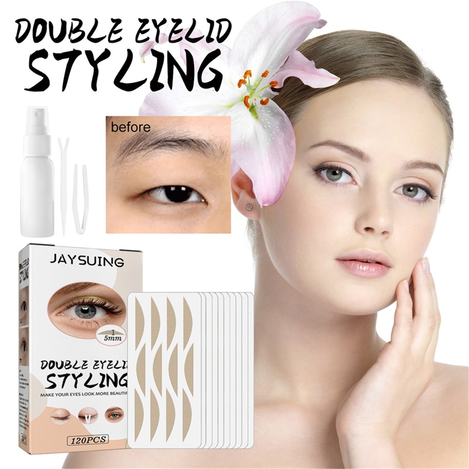 NuoWeiTong Eye Lid Tape for Hooded Eyes,Glue-Free Invisible Double ...