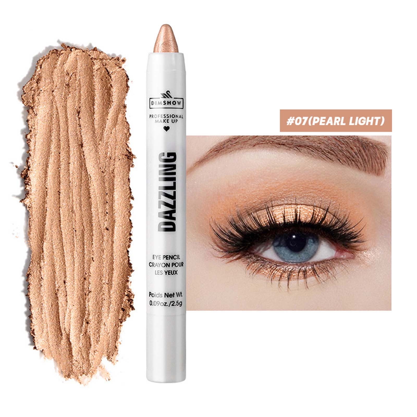 NuoWeiTong Eyeshadow Stick,12 Color Pearlescent Eyeshadow Pencil Crayon ...