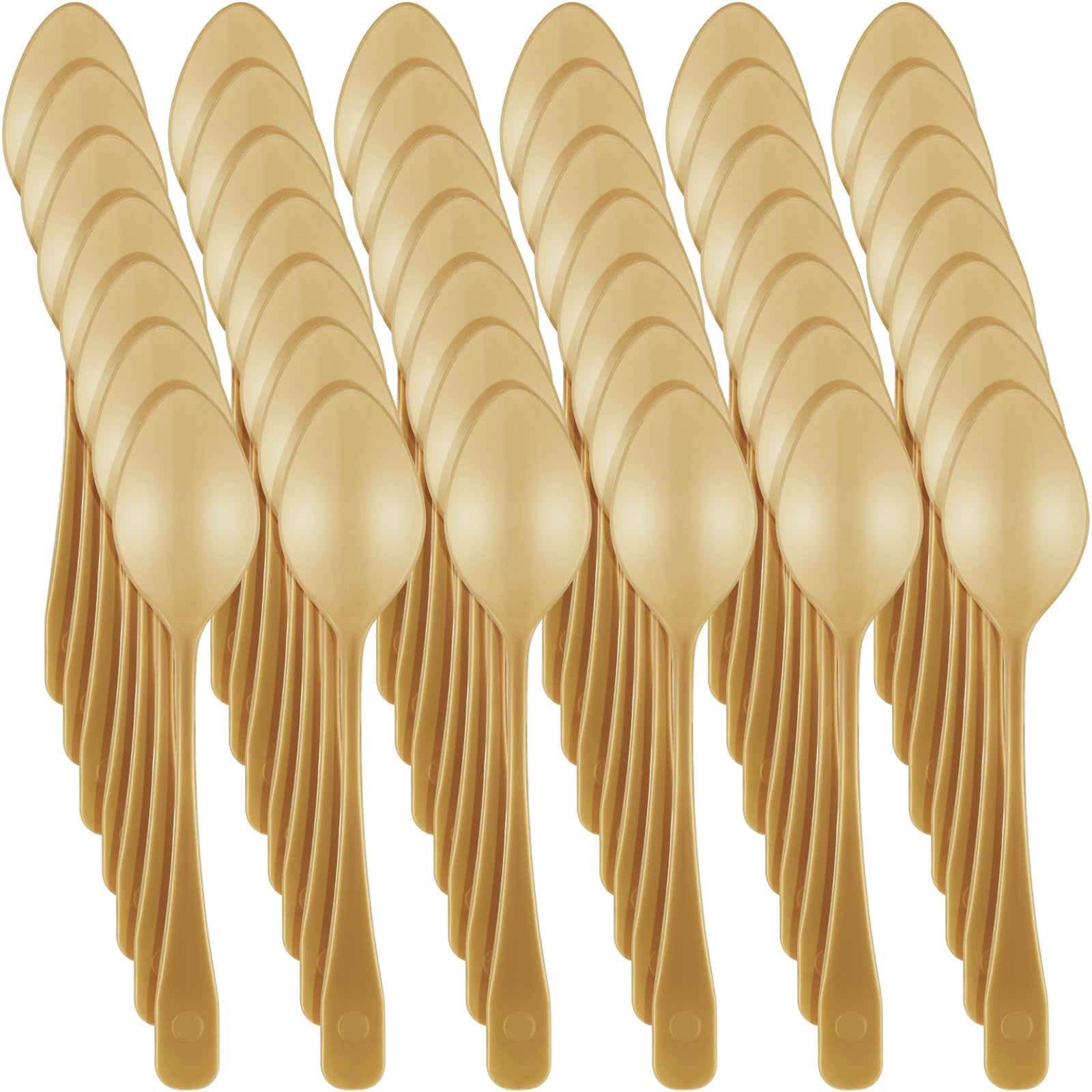 Nuogo 500 Pcs Gold RRF12 Mini Spoons for Desserts 3.7 Inch Small ...