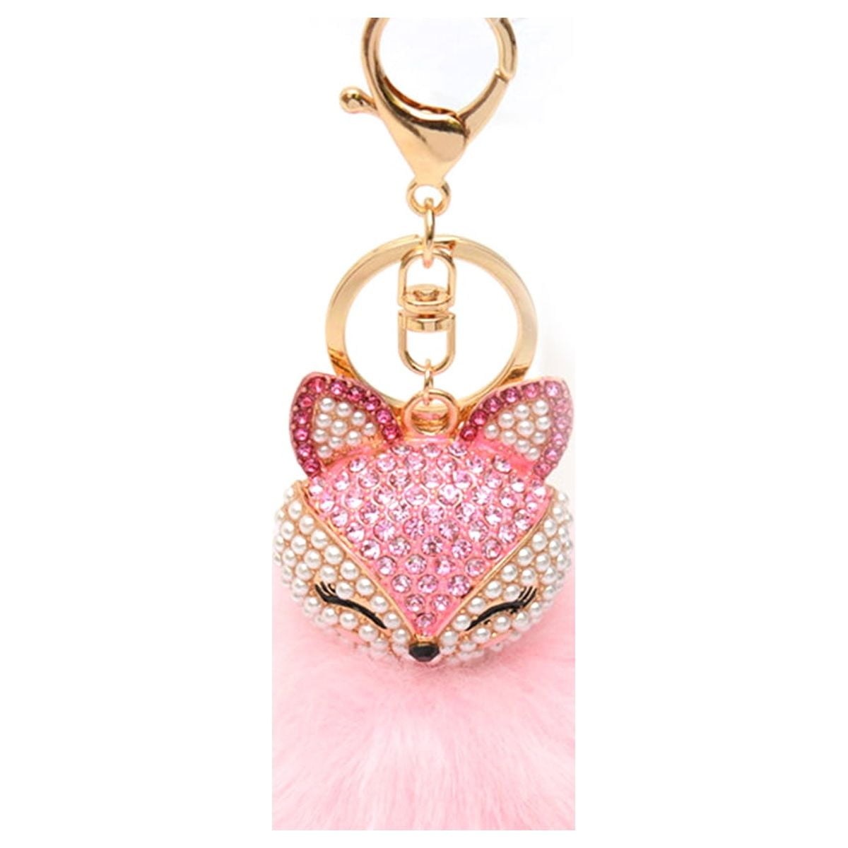 Nuolux Keychain Pom Backpackkeychains Forfluff Pompom Girls Fuzzy ...