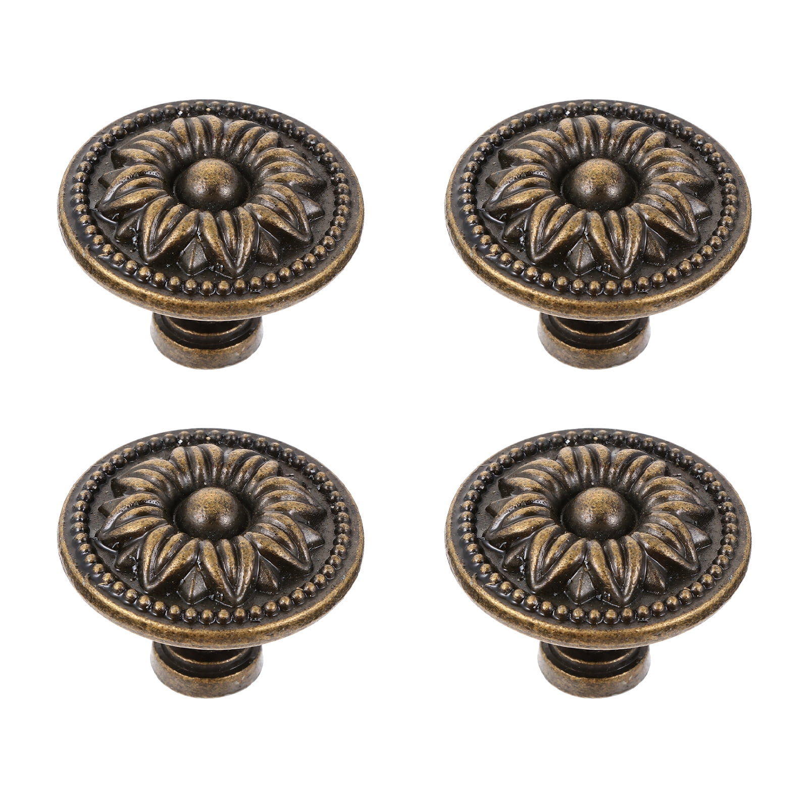 Nuolux Vintage Bronze Round Knob, Single Hole Cabinet Handle, Drawer ...