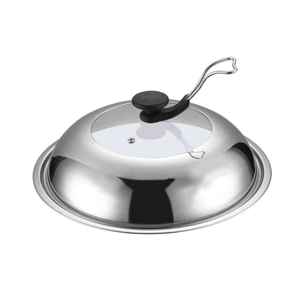 Nuolux Universal Stainless Steel Cooking Dome Wok Lid Cover, Frying Pan ...