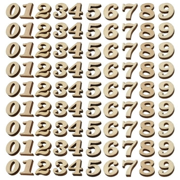 Crafts Central Pine Wood Beveled Wooden Numbers for Arts & Crafts ...