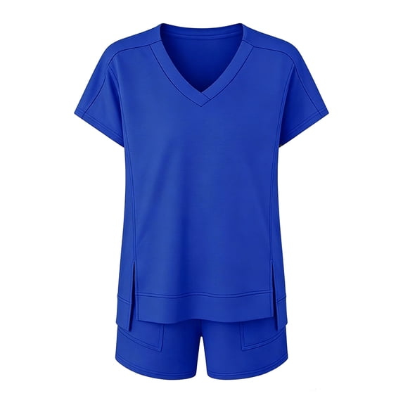 Nuoqisi 2 Piece Short Sets for Women 2026 Spring Summer Lounge Outfits ...