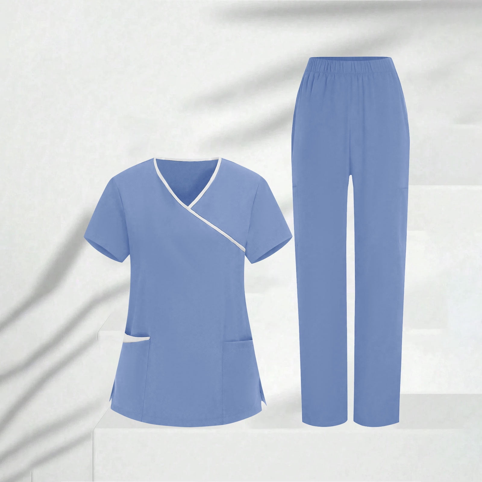 Nuoqisi Women's Healthcare Uniform Set - Professional Medical Scrubs ...