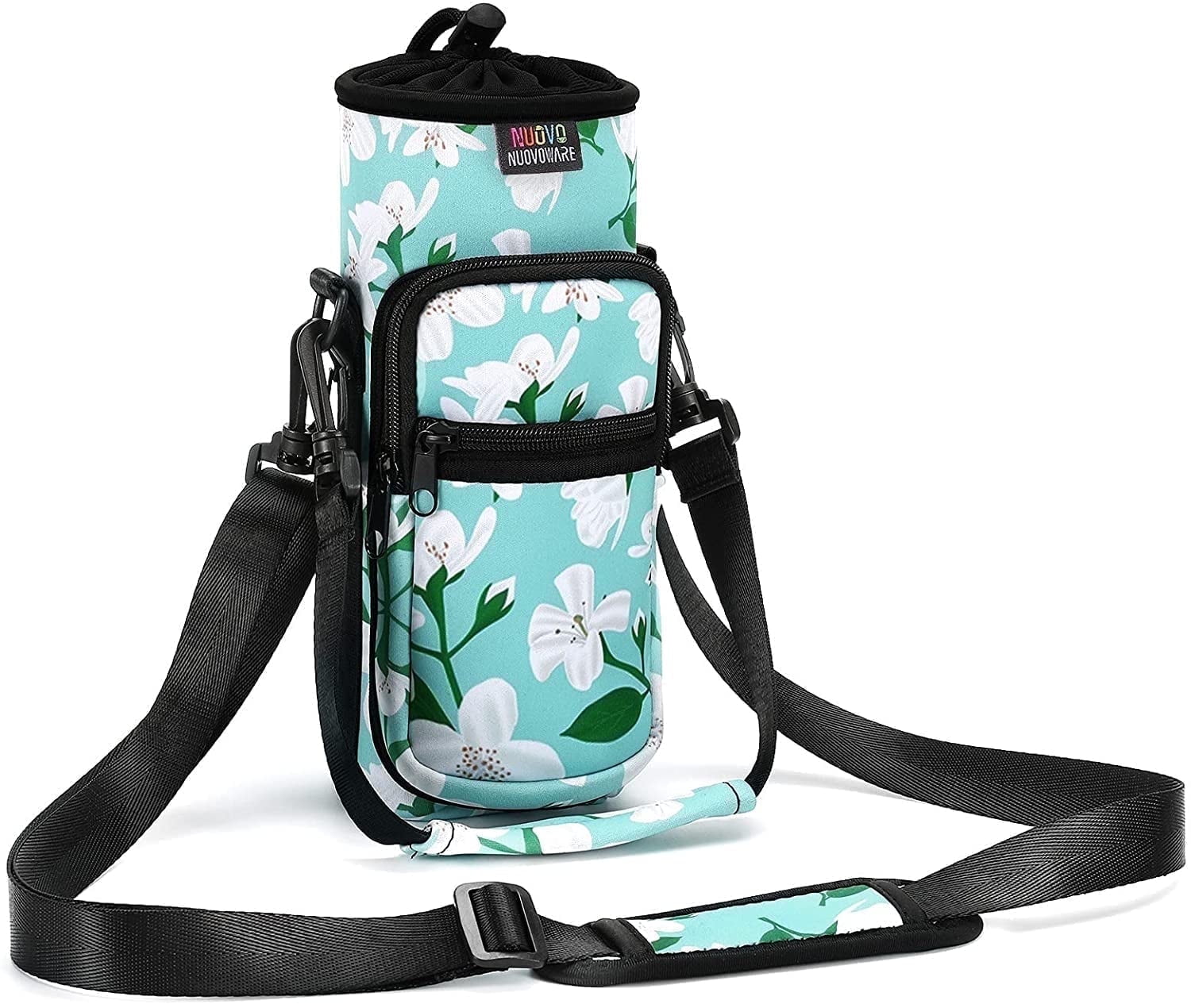 Nuovoware Water Bottle Carrier Bag with Adjustable Shoulder Strap Two ...