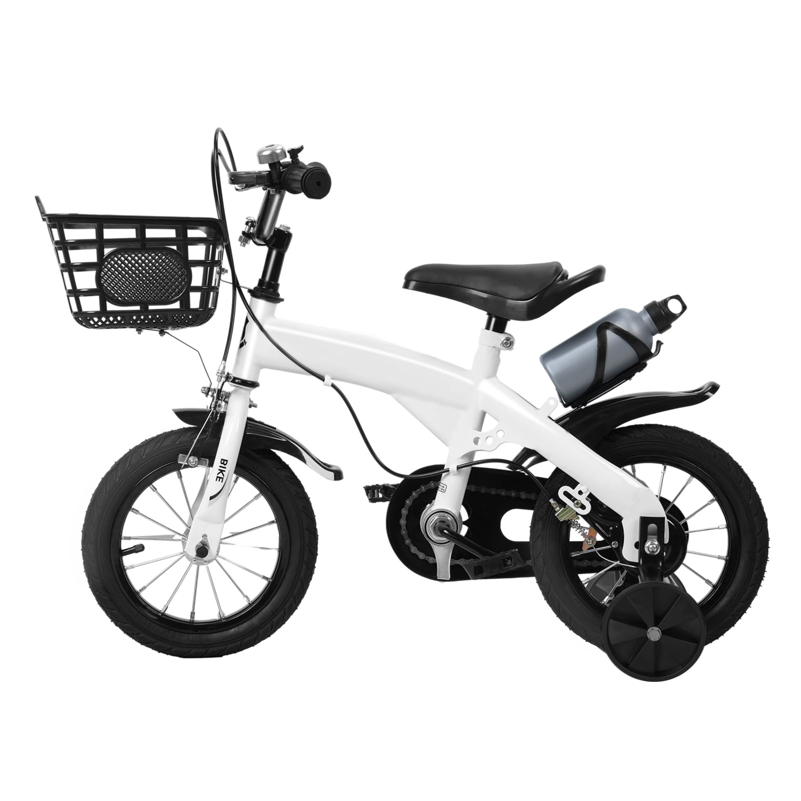 Nuoxin 12 Inch Kids Bike, Children Bicycle with Training Wheels, Basket ...