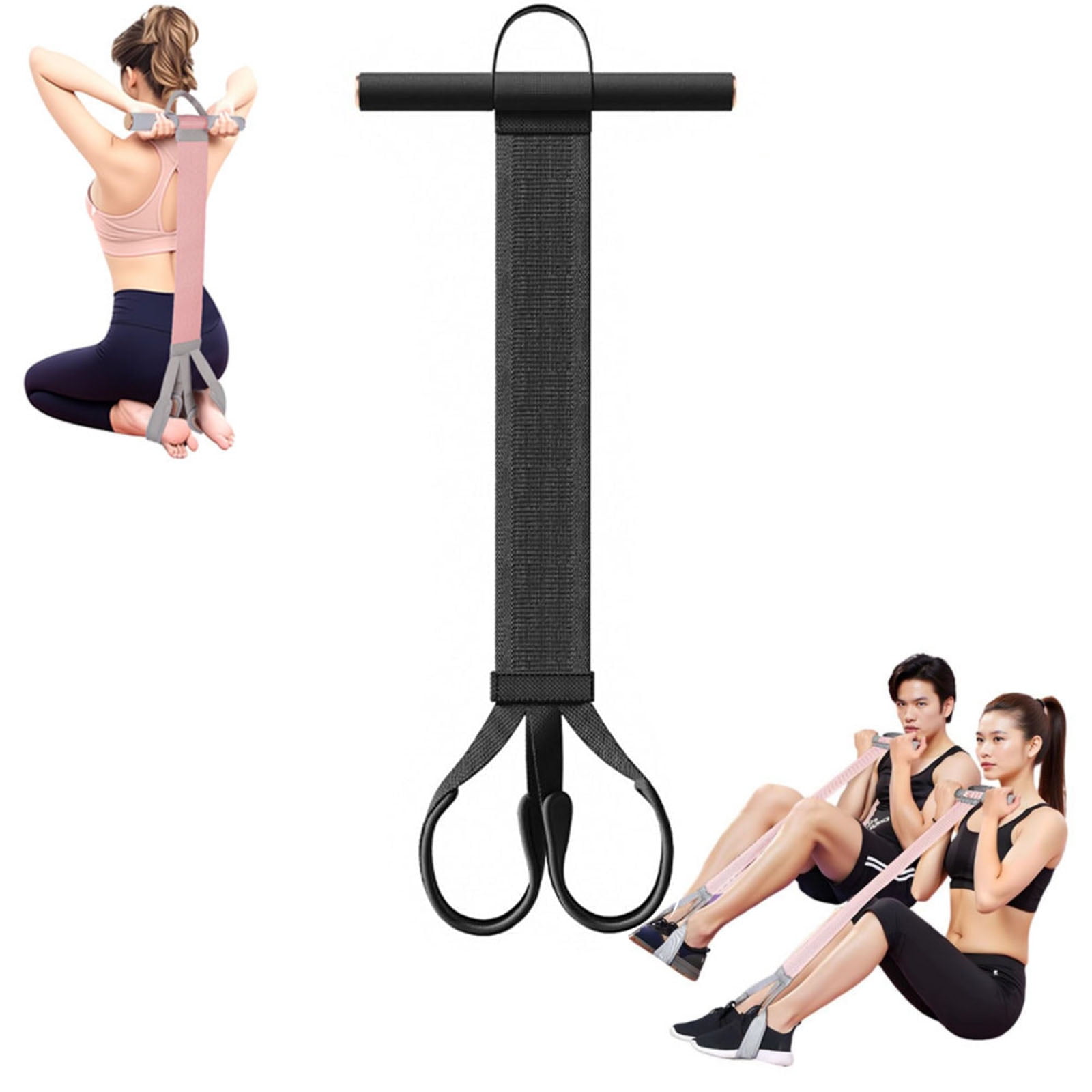 Nuoxin 2026 New Yoga Pedal Resistance Fabric Band with Handles Anti ...