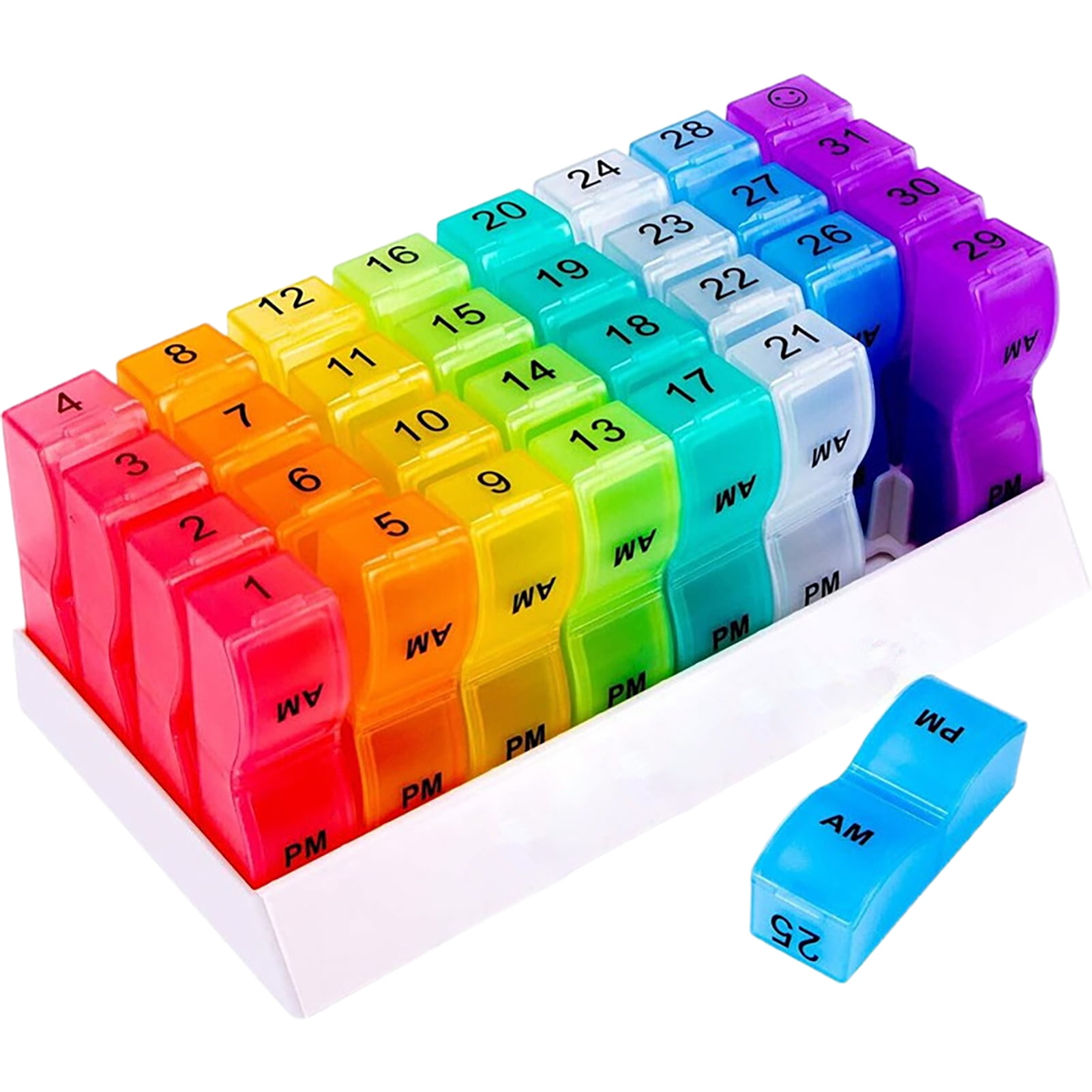 Nuoxin 32 Grids Pill Box Moist-proof Tidy Keeping Hygienic Monthly Pill ...