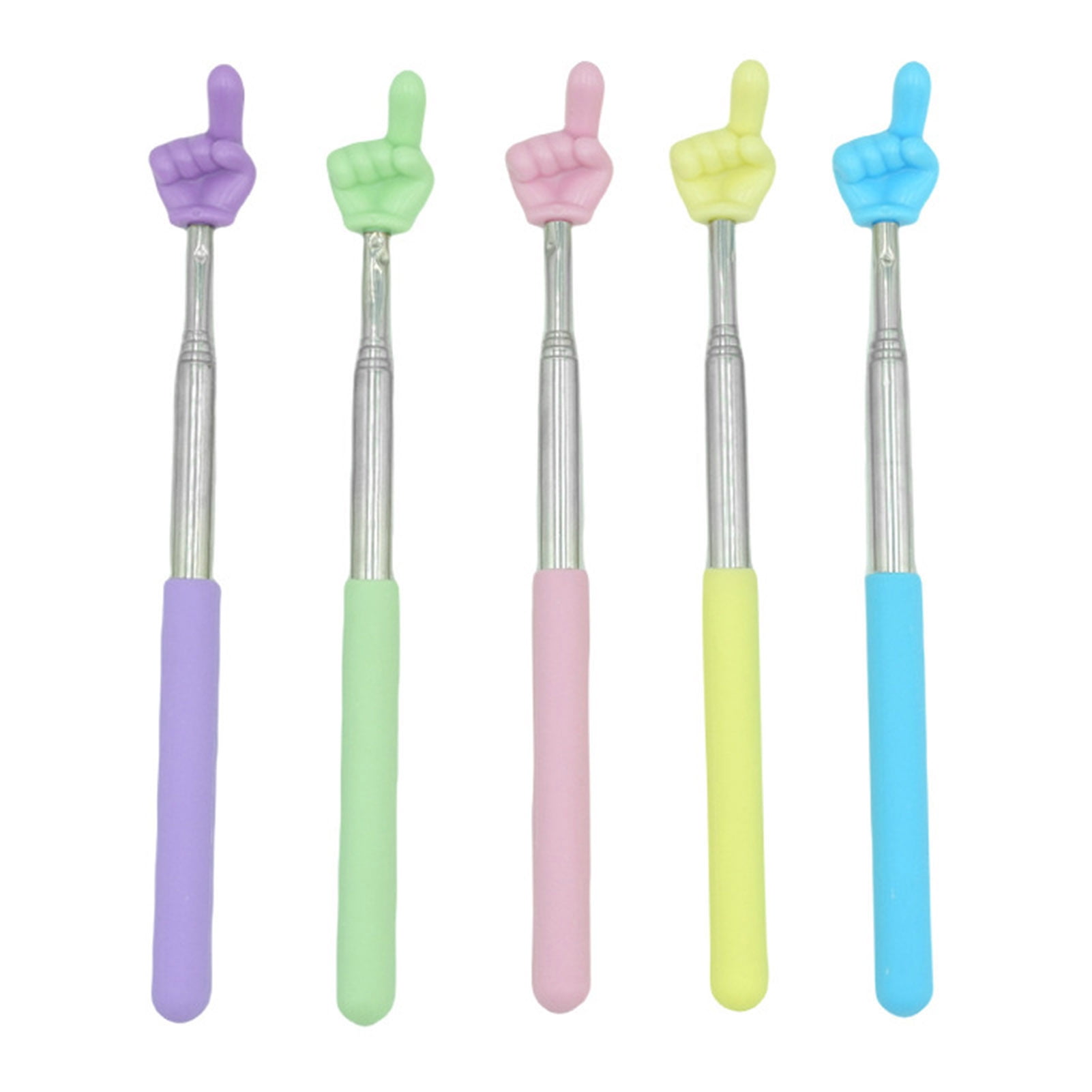Nuoxin 5 Pcs Telescopic Teachers Pointer Extendable Finger Pointer ...