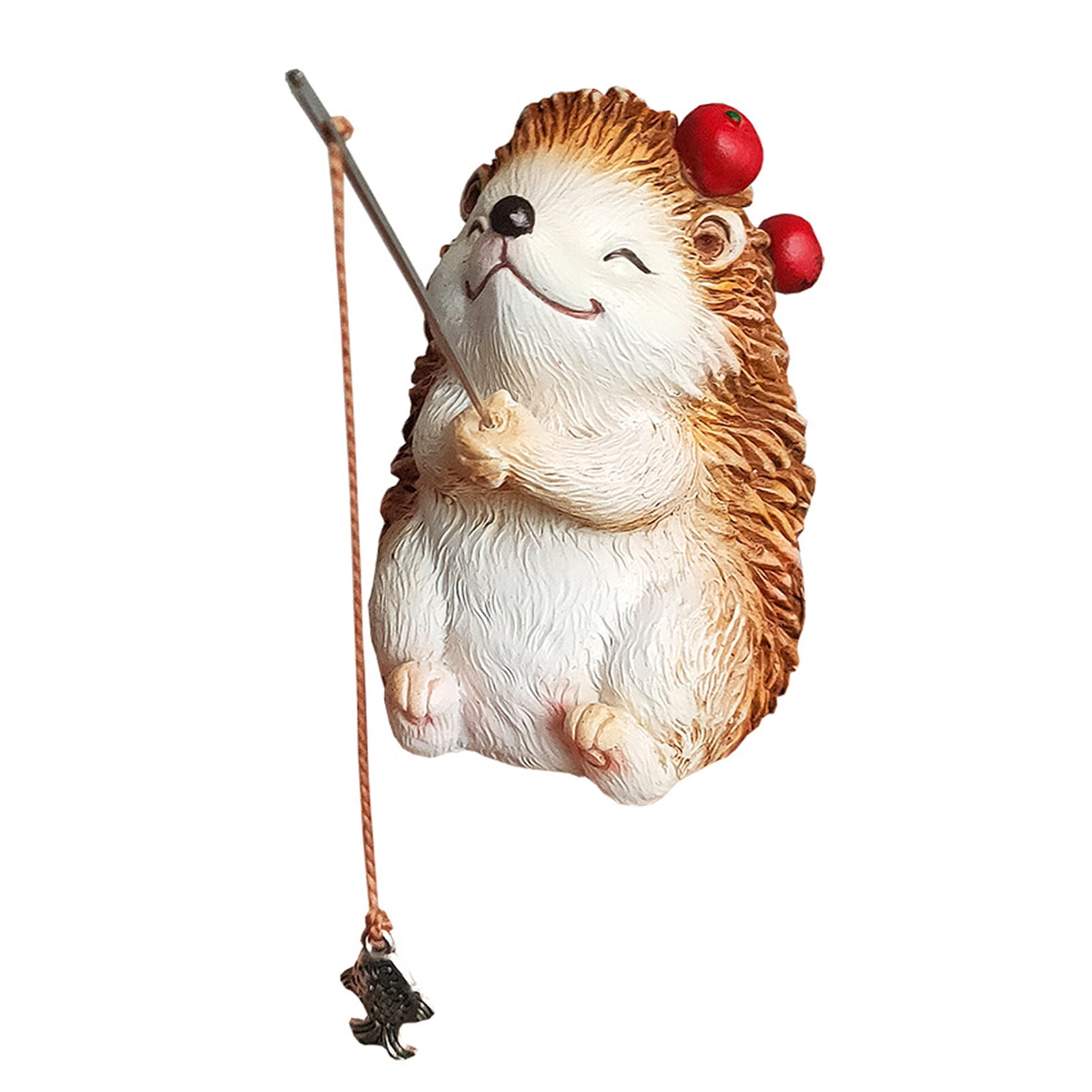 Nuoxin Cute Hedgehog Figurine Resin Hedgehog Ornament Fishing Hedgehog ...
