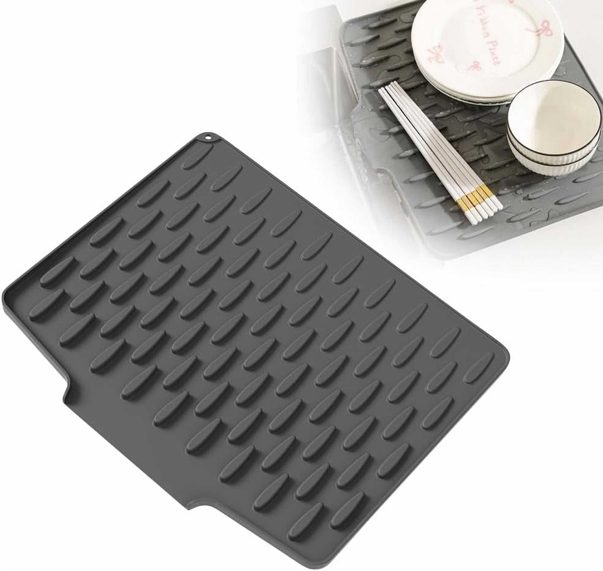 Nuoxin Silicone Dish Drying Mat, 2025 Upgraded Drying Matt Kitchen ...
