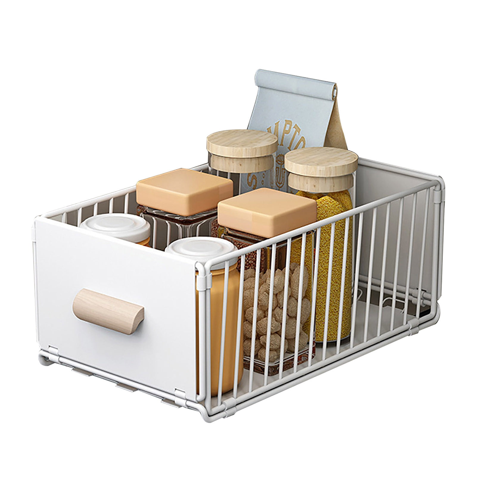 Nuoxin Sliding Drawer Bathroom Organizer Pull-out Storage Rack Capacity ...