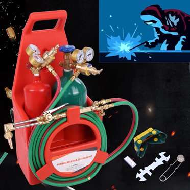 Stark Portable Welding & Cutting Torch Kit, Oxygen Acetylene Tote ...