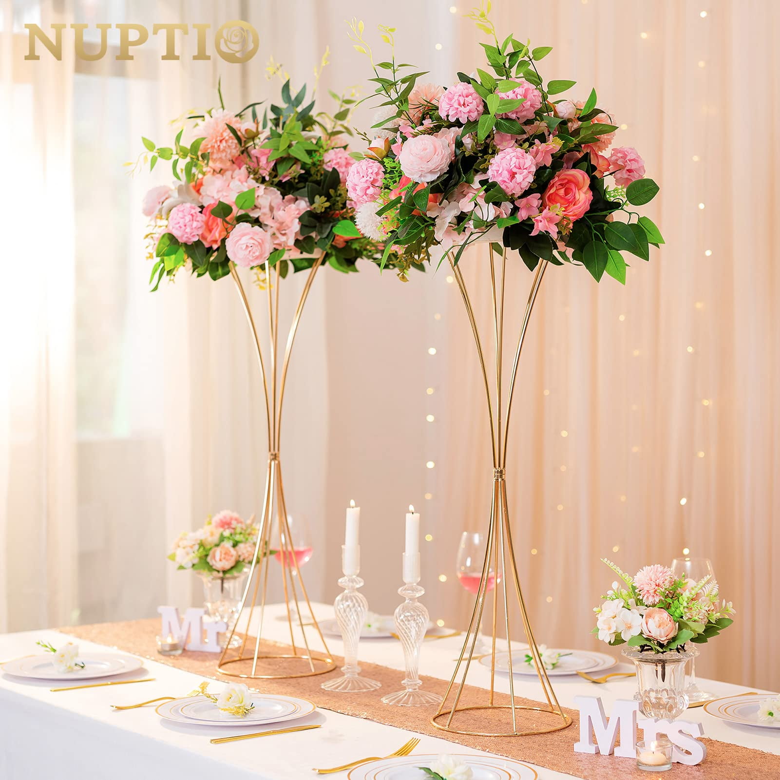 Nuptio 31" Tall flower vase for Party Wedding Centerpiece Table ...