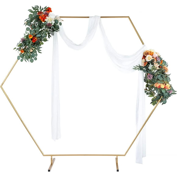 Double Hexagon Wedding Arch