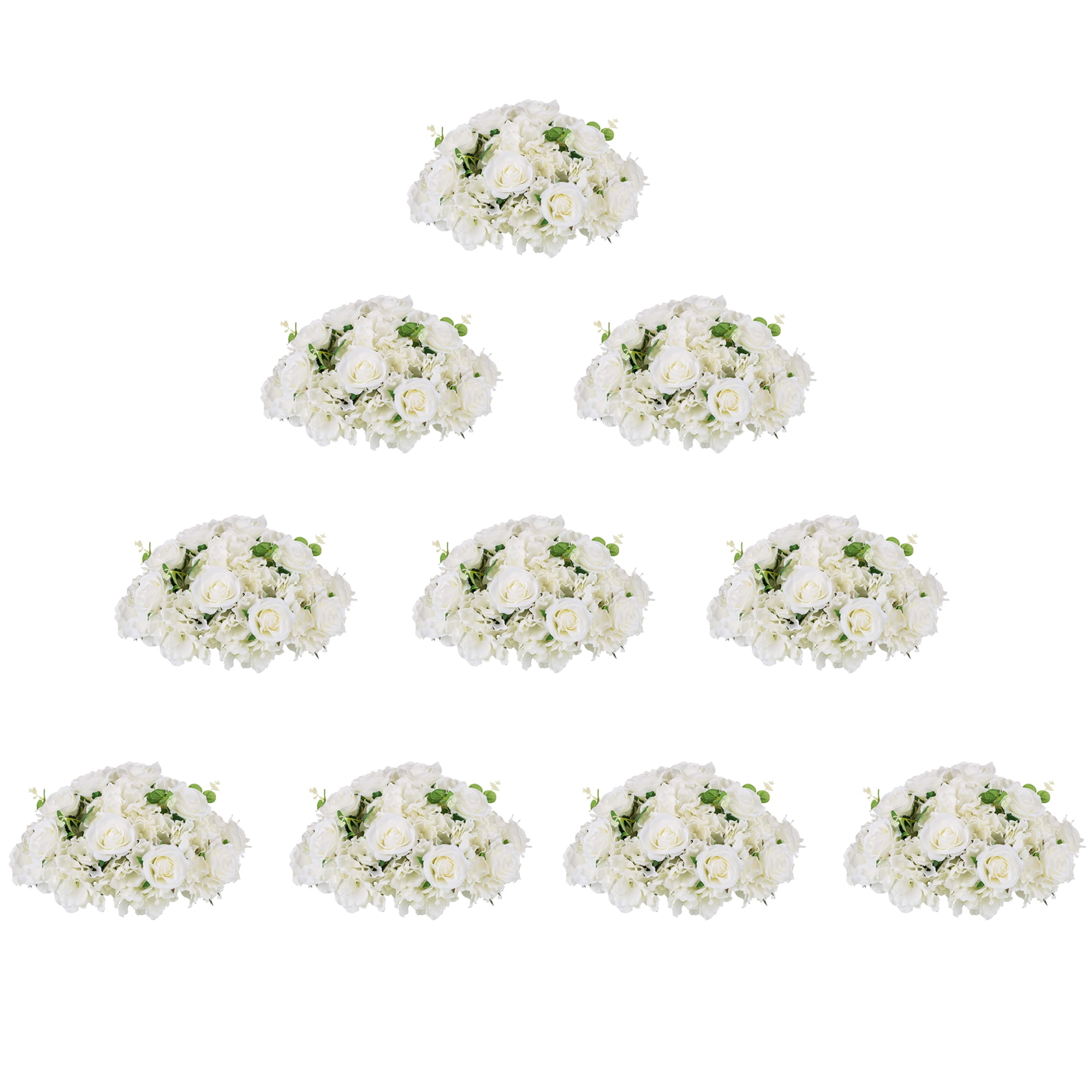 "Nuptio Decorative Roses Floral 16"" Artificial Flowers, Fake Rose Ball ...