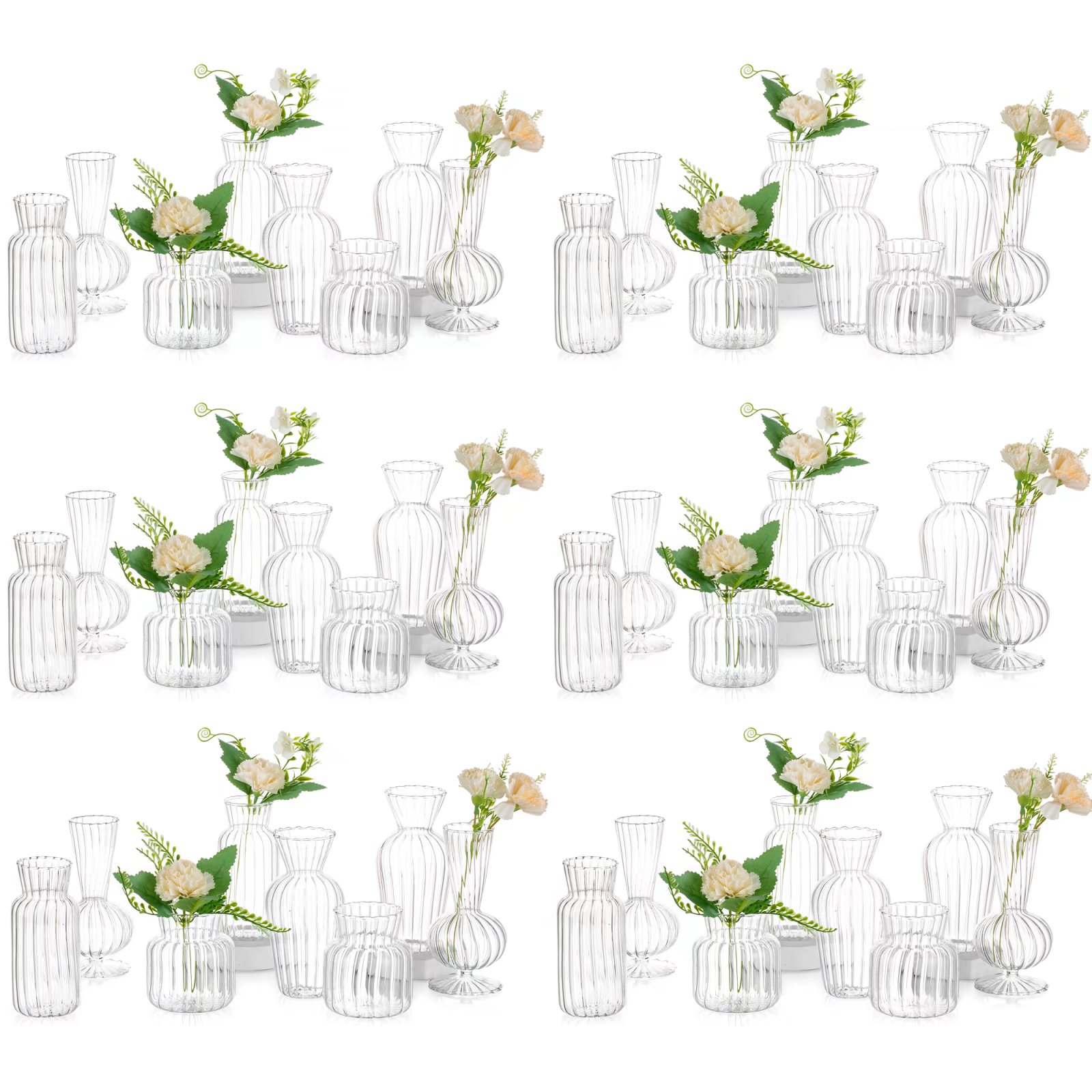 Libbey Clear Glass 10.5" Spring Valley Floral Vase - Walmart.com
