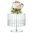 Nuptio Elegant Clear Acrylic Cake Stand, Versatile Dessert Display for ...