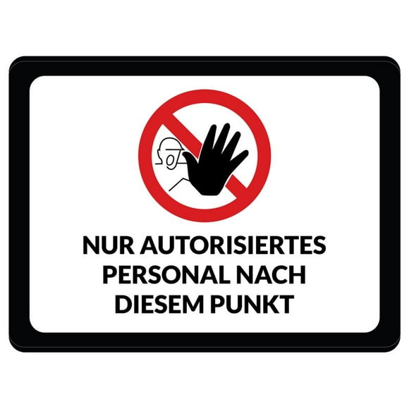 Authorized Personal Only Sign