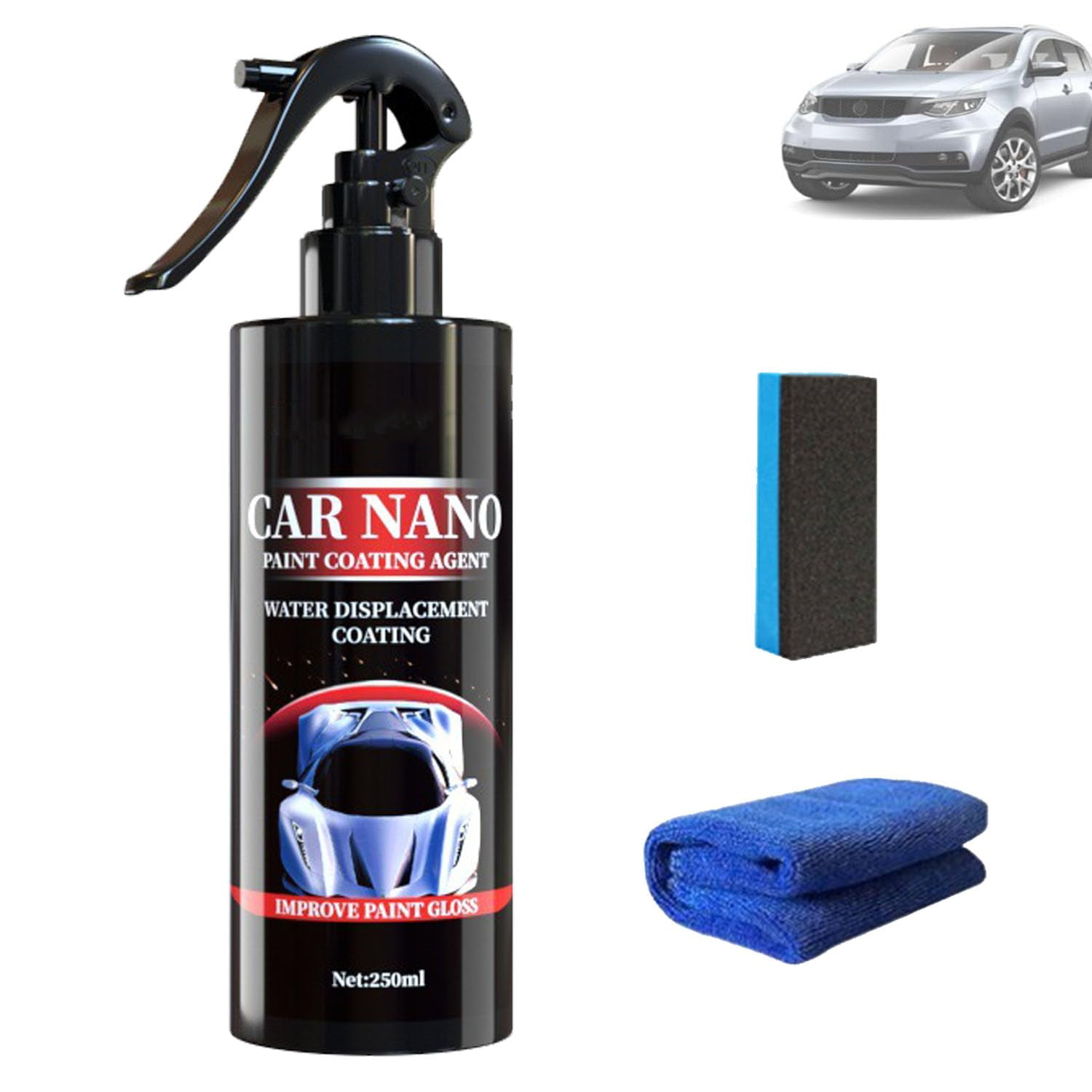 Nuracoat Nano Car Spray, 2025 New Instant Invisible Scratch Remover ...