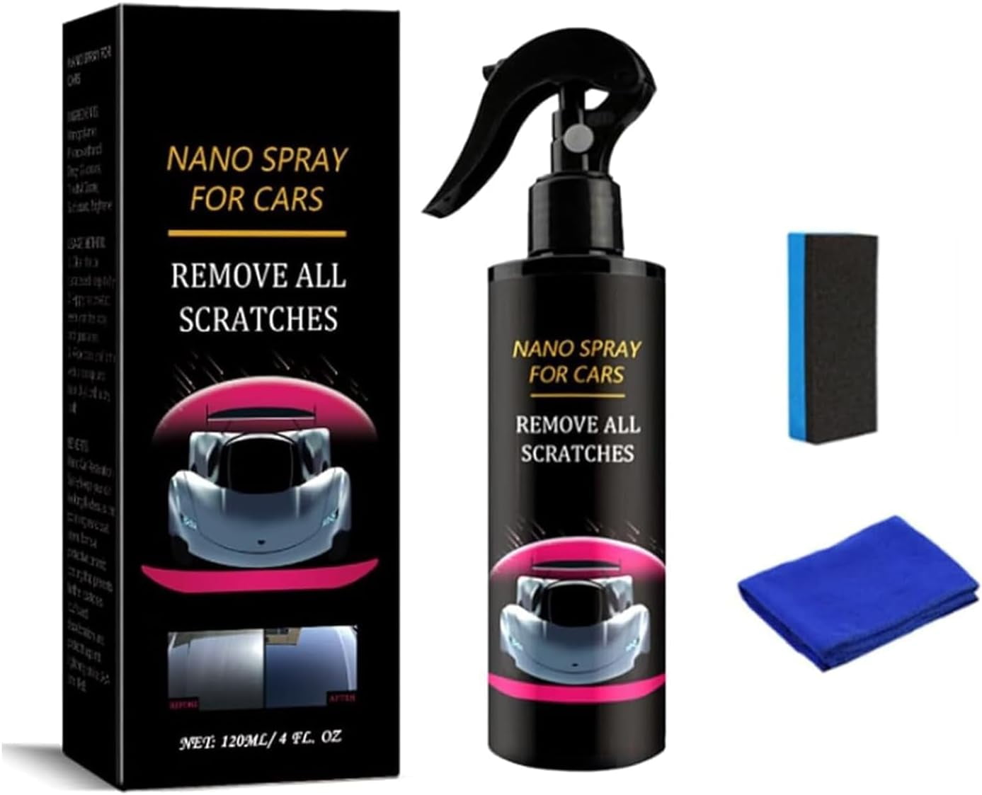 Nuracoat Nano Car Spray, Nuracoat Car Scratch Repair Spray Instant ...