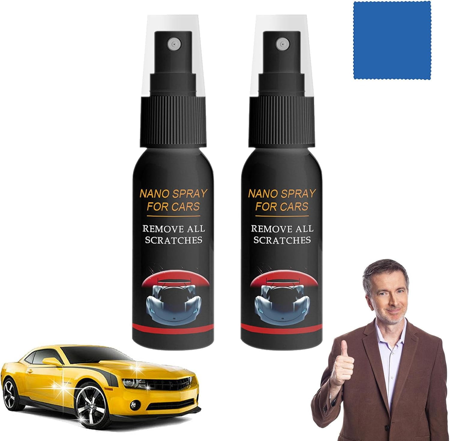 Nurafix Nano Car Spray, Do It Yourself Nano Scratch Remover, Convenient ...