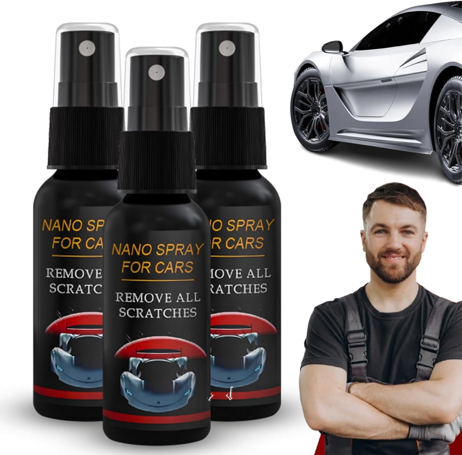 Nurafix Nano Car Spray, Nurafix Nano Scratch Remover, Quickly Transform ...