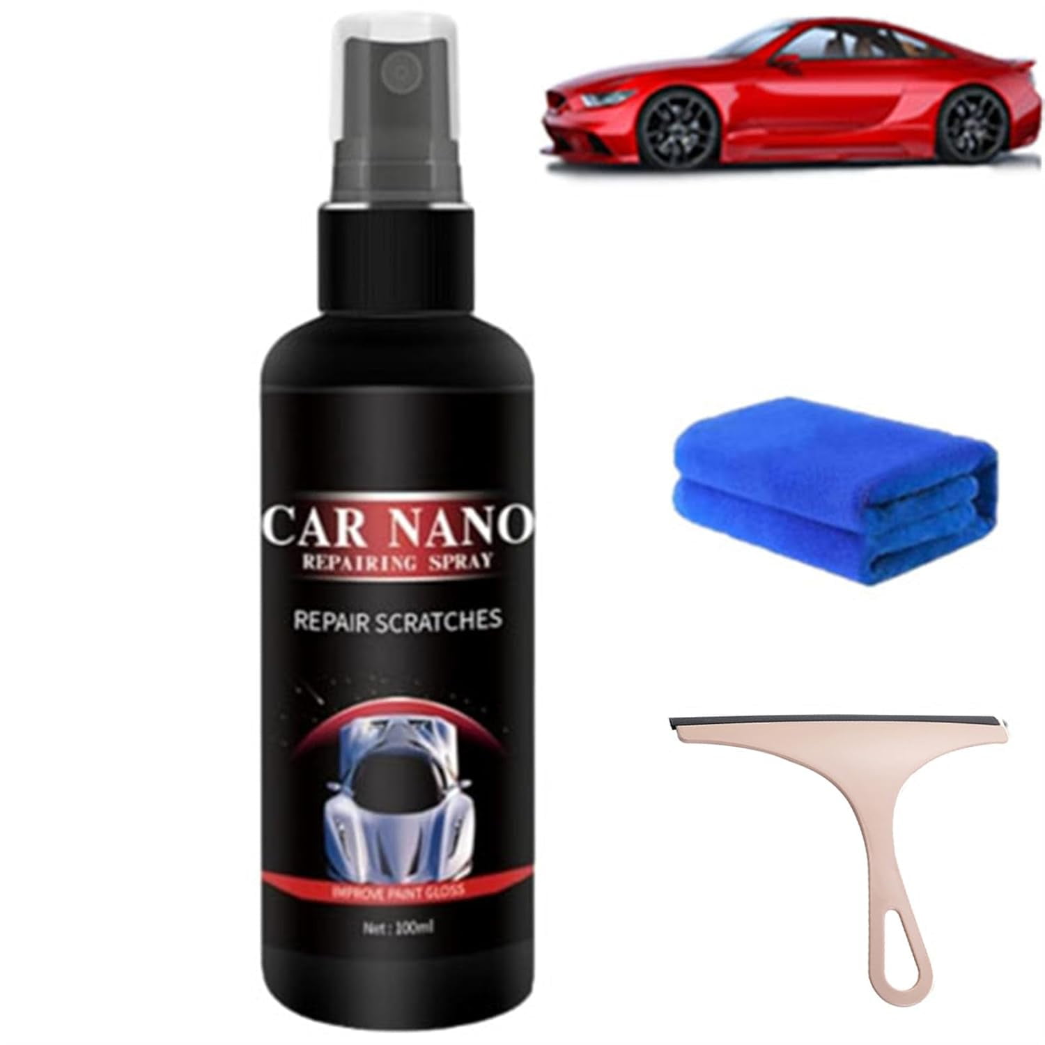 Nurafix Nano Car Spray, Nurafix Nano Scratch Remover, Nurafix Scratch Repair, 250ml Car Scratch ...