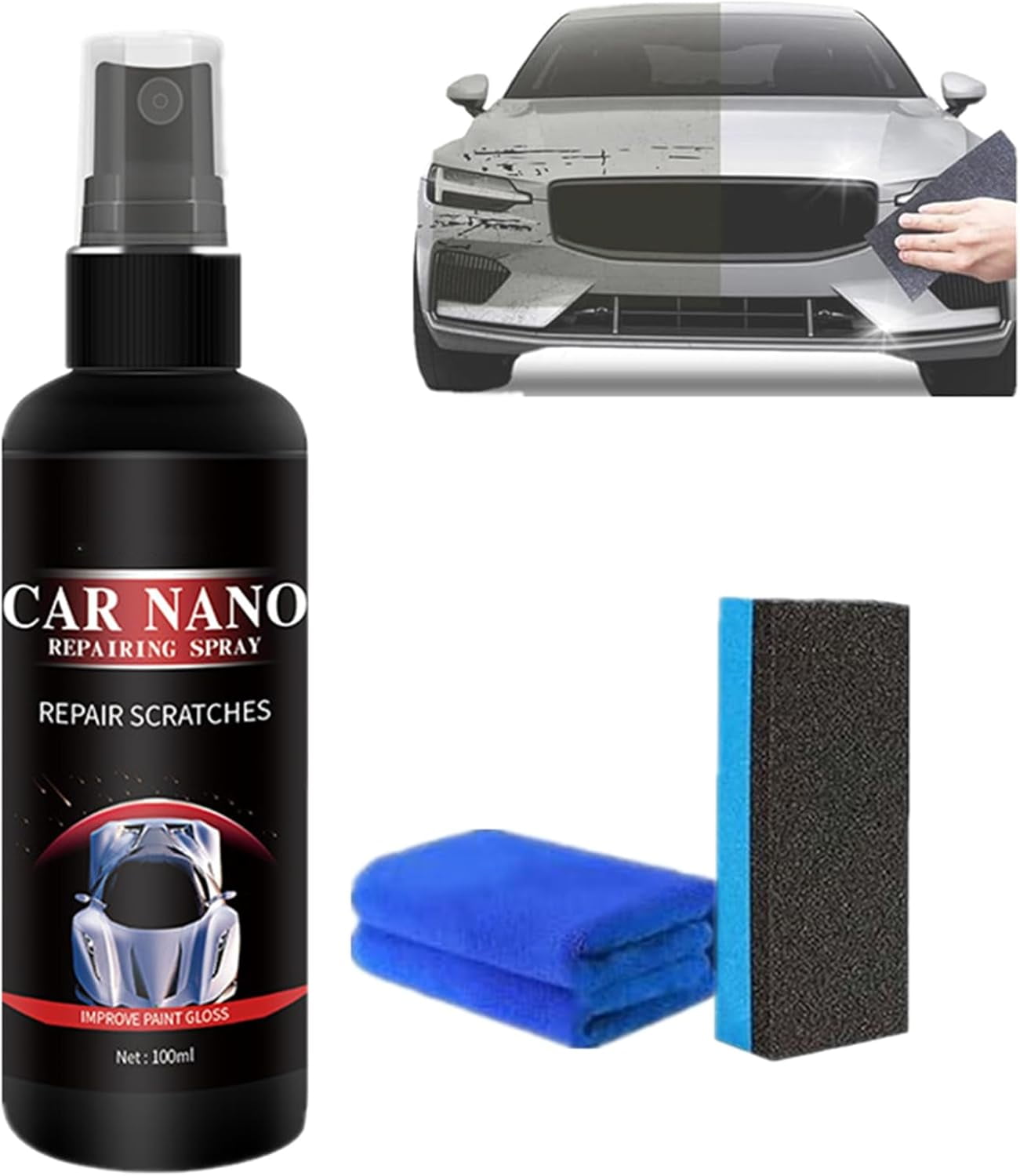 Nurafix Nano Car Spray, Nurafix Nano Scratch Remover, Nurafix Scratch Repair, Nurafix Car ...