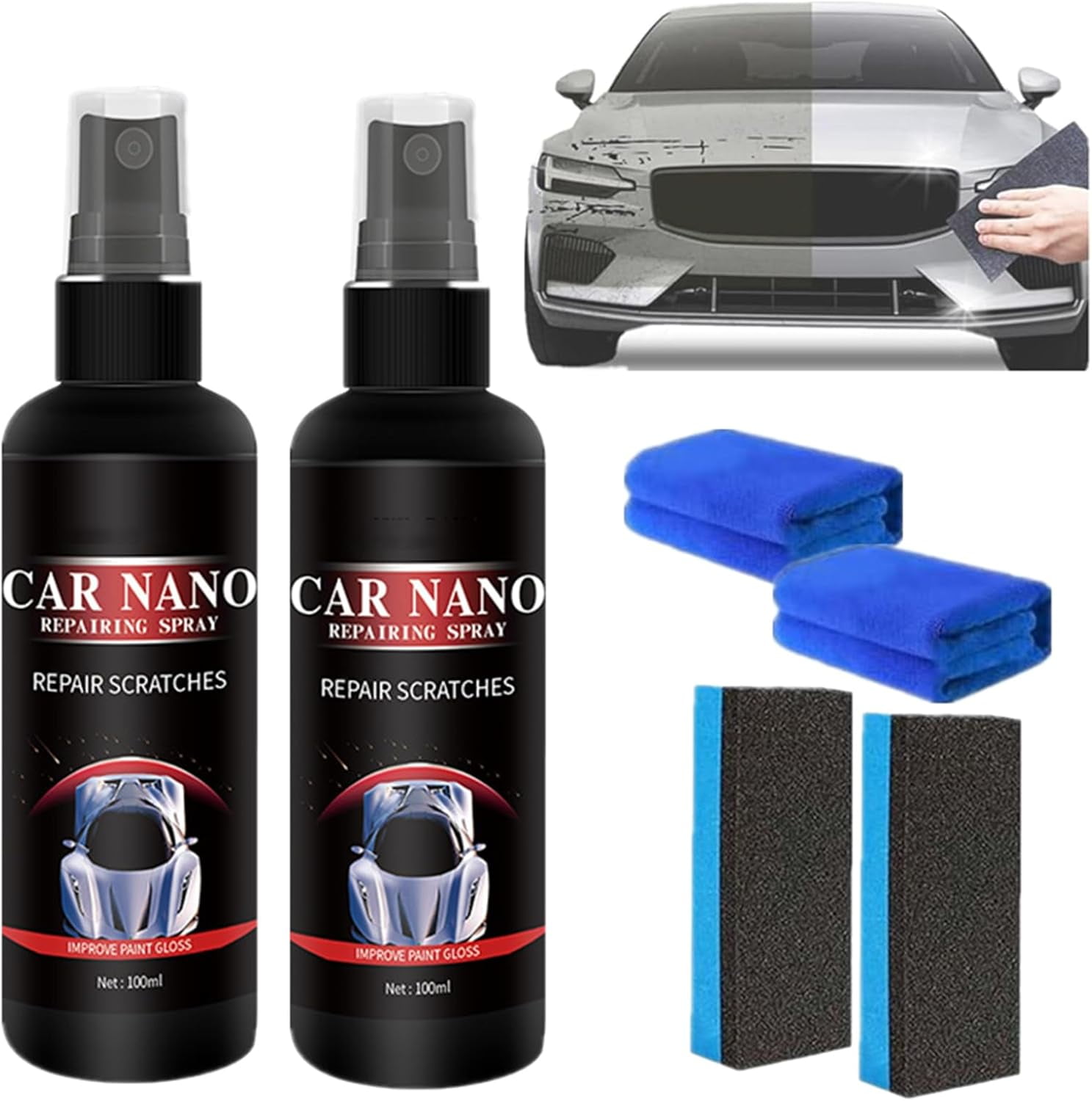 Nurafix Nano Car Spray, Nurafix Nano Scratch Remover, Nurafix Scratch Repair, Nurafix Car ...