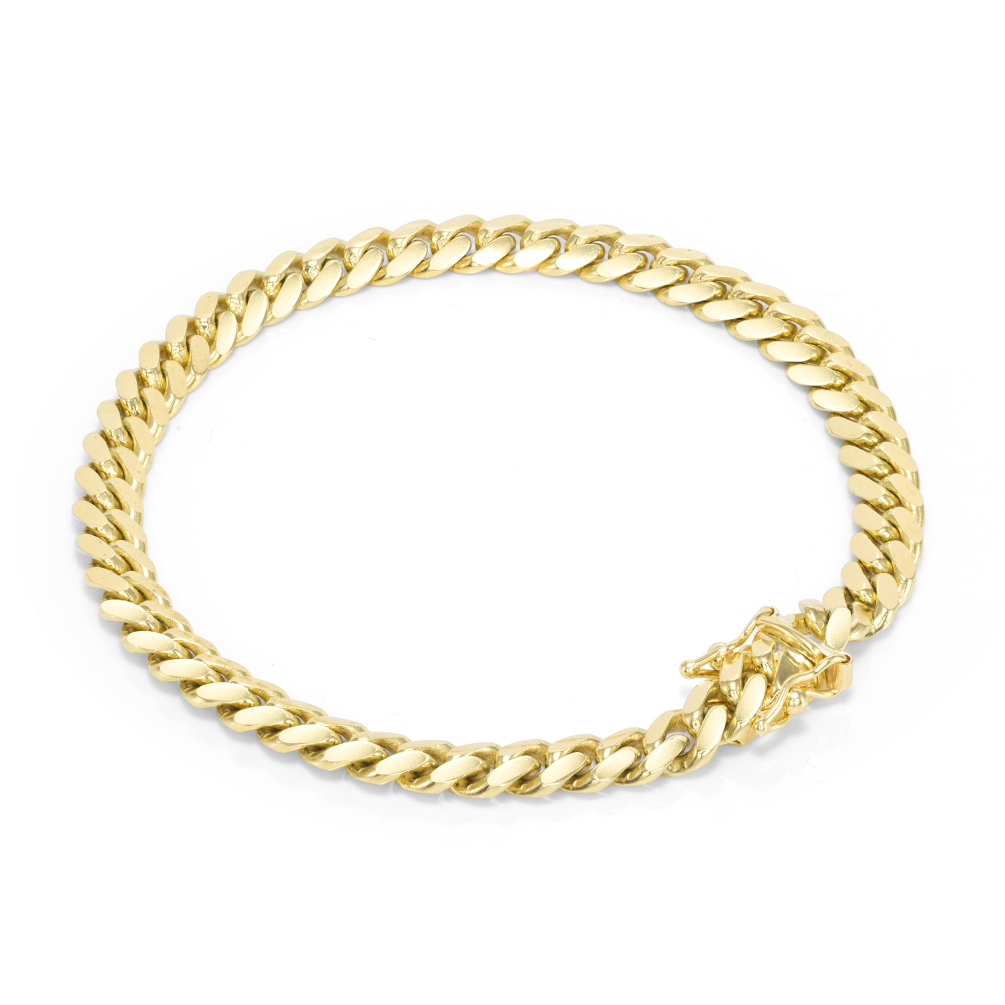Nuragold 10k Real Yellow Gold Solid Miami Cuban Link 6mm Chain Bracelet ... Nuragold 10k Real Yellow Gold Solid Miami Cuban Link 6mm Chain Bracelet ...