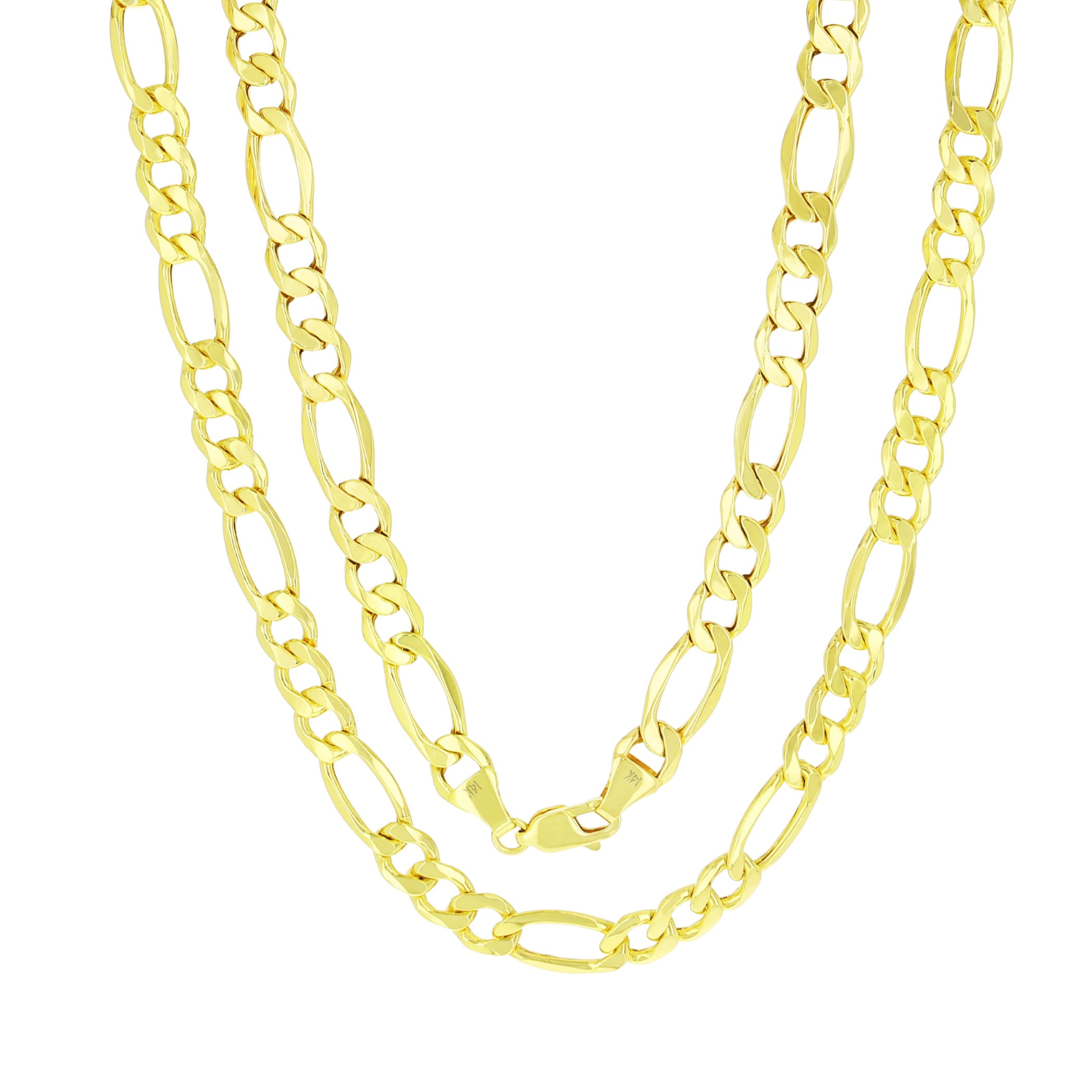 Nuragold 10k Yellow Gold 9mm Figaro Chain Link Necklace, Mens Jewelry ... Nuragold 10k Yellow Gold 9mm Figaro Chain Link Necklace, Mens Jewelry ...