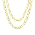 Nuragold 14k Yellow Gold Solid 7.5mm Anchor Mariner Link Chain Necklace ... Nuragold 14k Yellow Gold Solid 7.5mm Anchor Mariner Link Chain Necklace ...