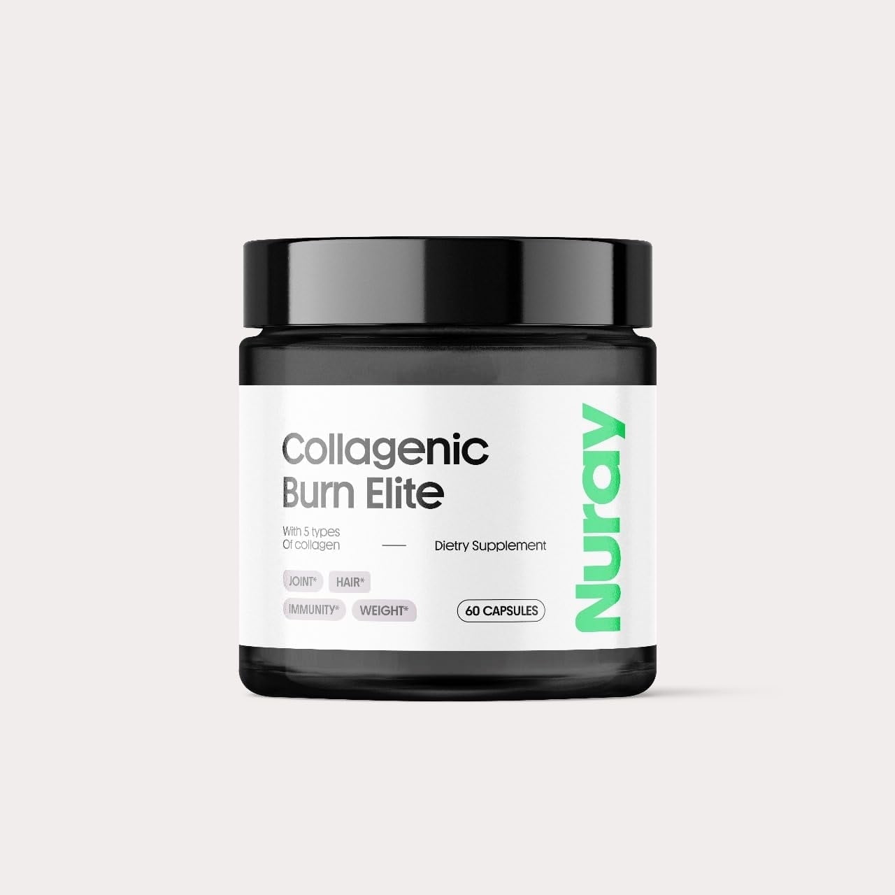 Nuray Collagenic Burn Elite with Green Tea - 60 Capsules | Collagen ...