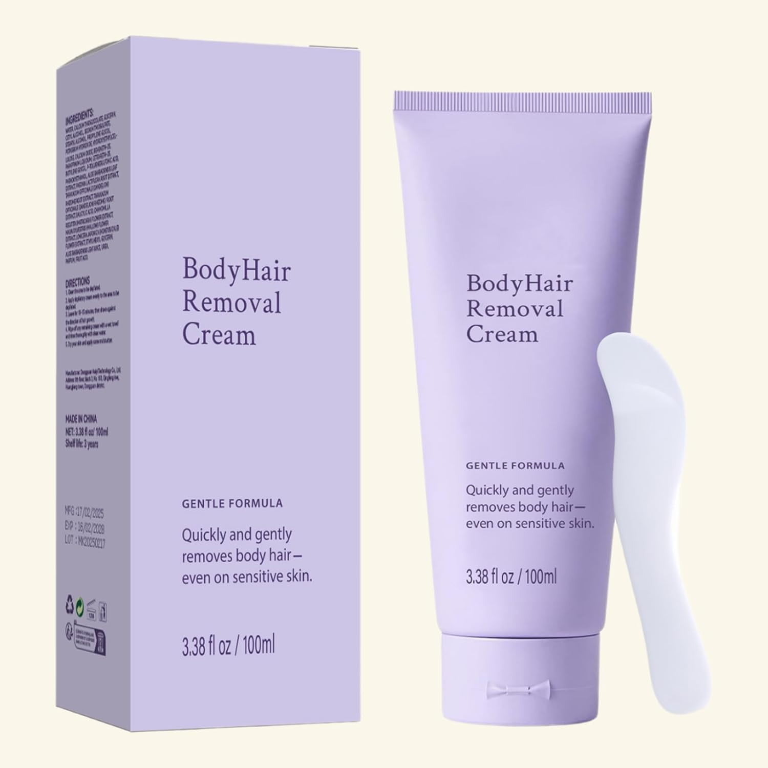 Nurea Facial Hair Removal Cream for Women - Painless Precise/No Stubble ...