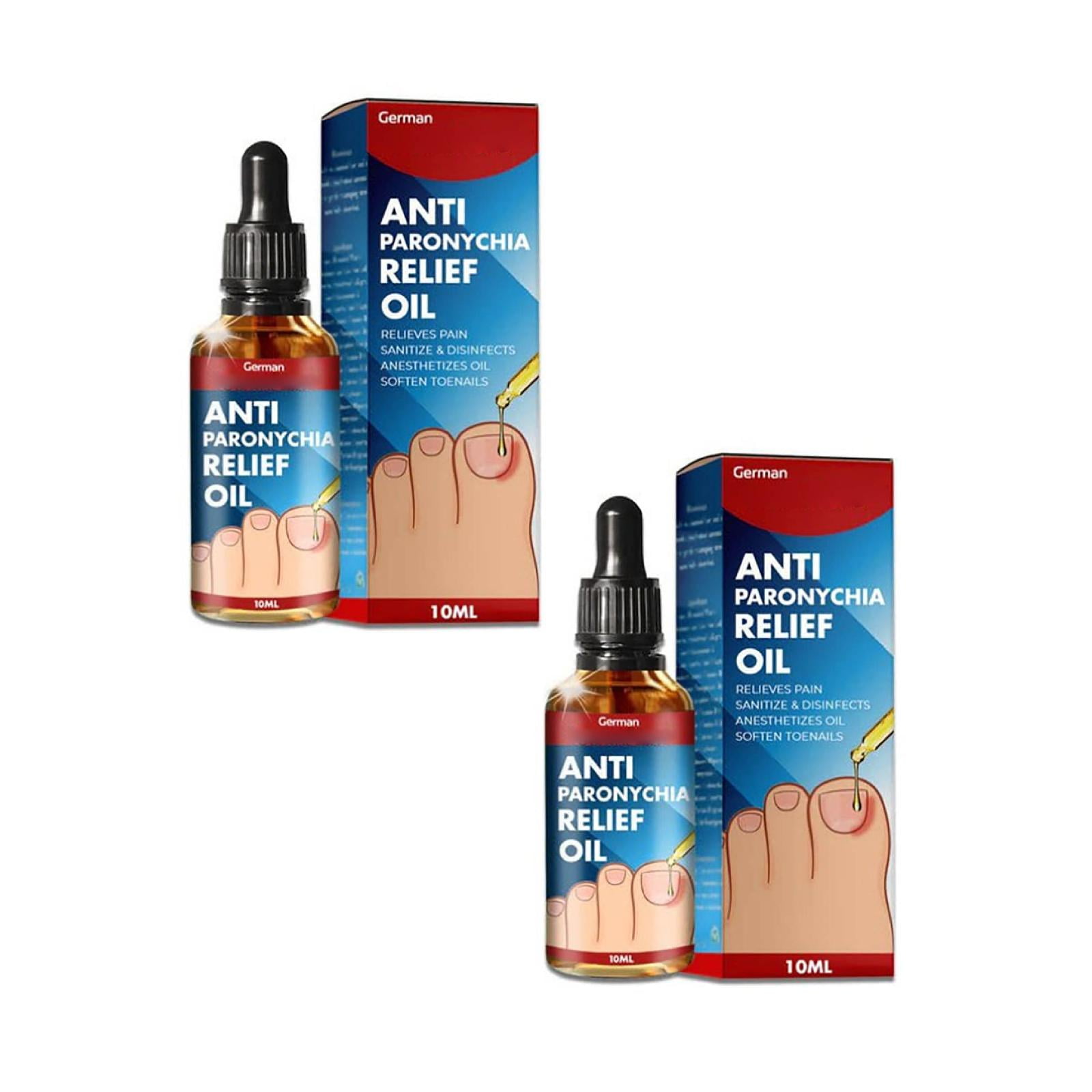 Nureced Anti Paronychia Relief Oil 2pc Toenail Repair Treatment Fungal ...