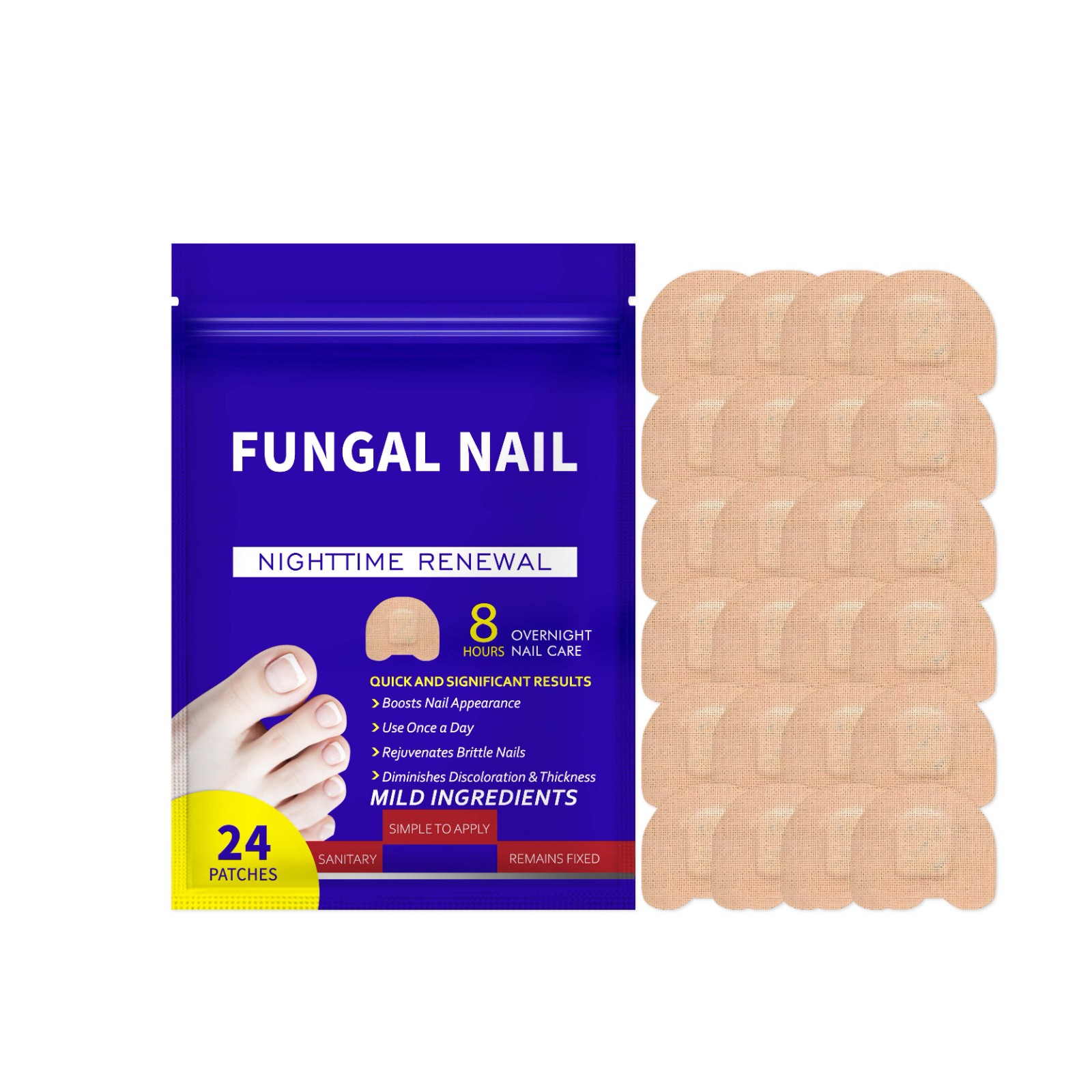 Nureced Nail Care Patches Strengthen And Repair Damaged Nails Reduce ...