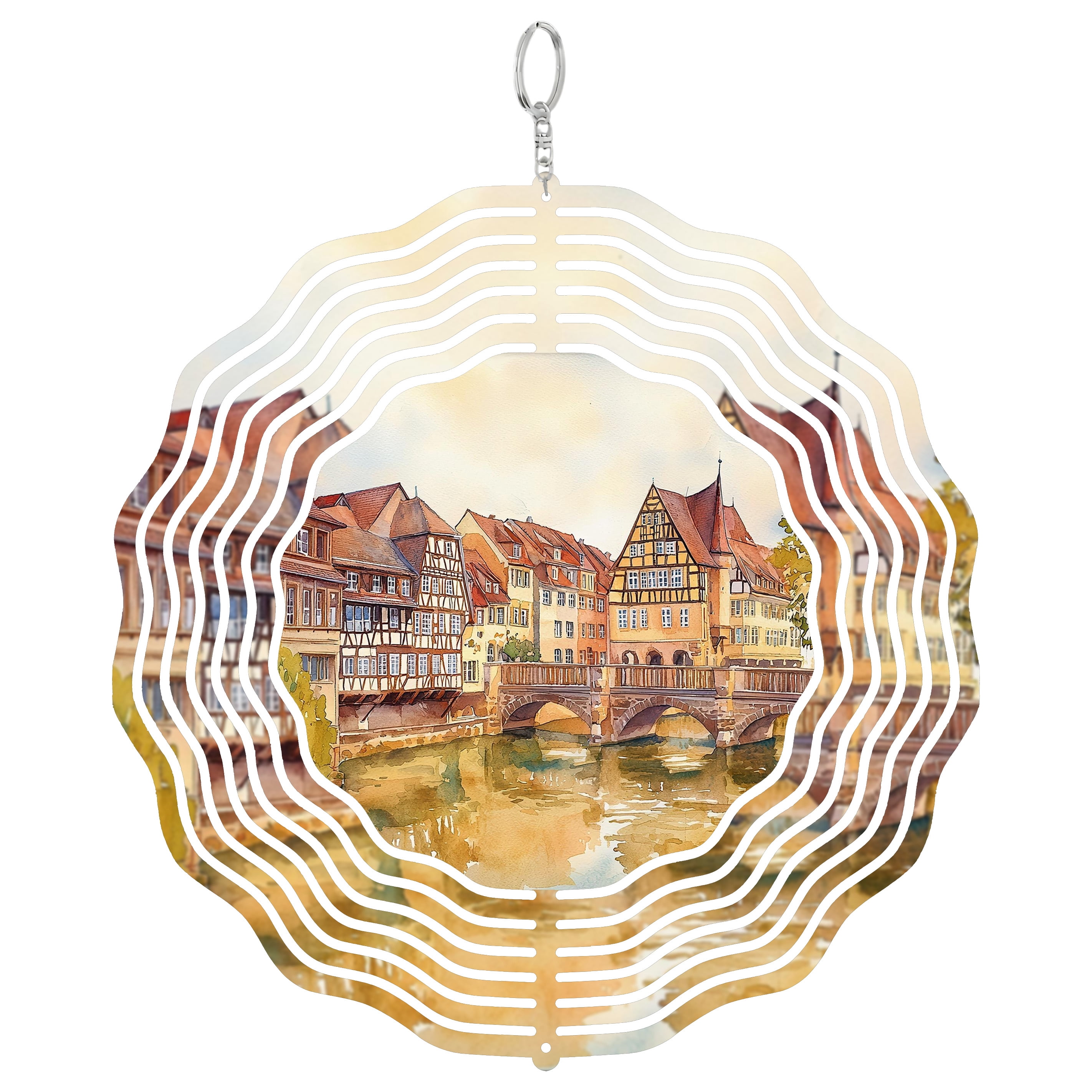 Nuremberg Germany Christmas Market 3D Wind Spinner Metal Hanging Art ...
