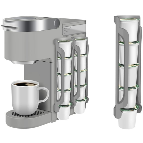 Nurforta K Cup Holder, Coffee Pod Holder for Keurig, Wall Mounted, Grey ...