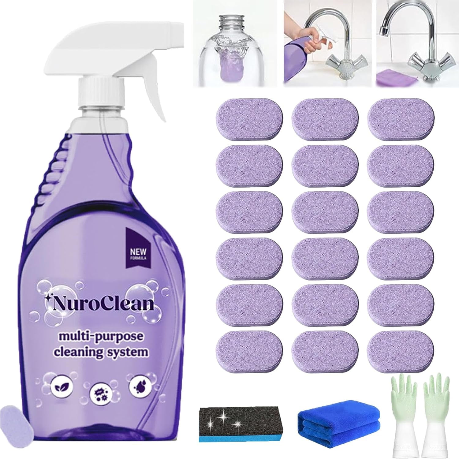 Nuroclean Spray, 2025 New Nuroclean Concentrated Cleaning Tablets ...