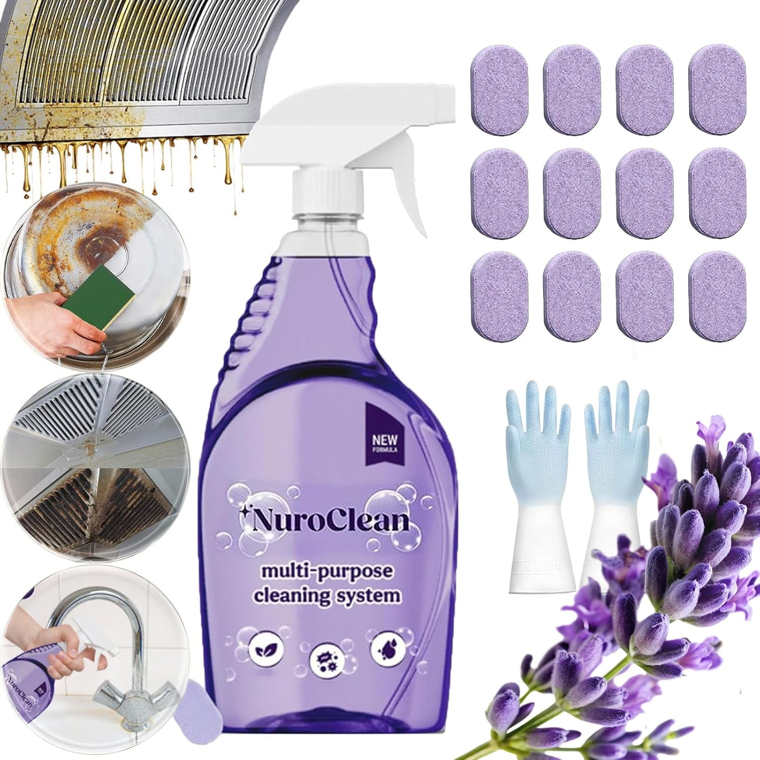 Nuroclean Spray, 2025 New Nuroclean Concentrated Cleaning Tablets ...