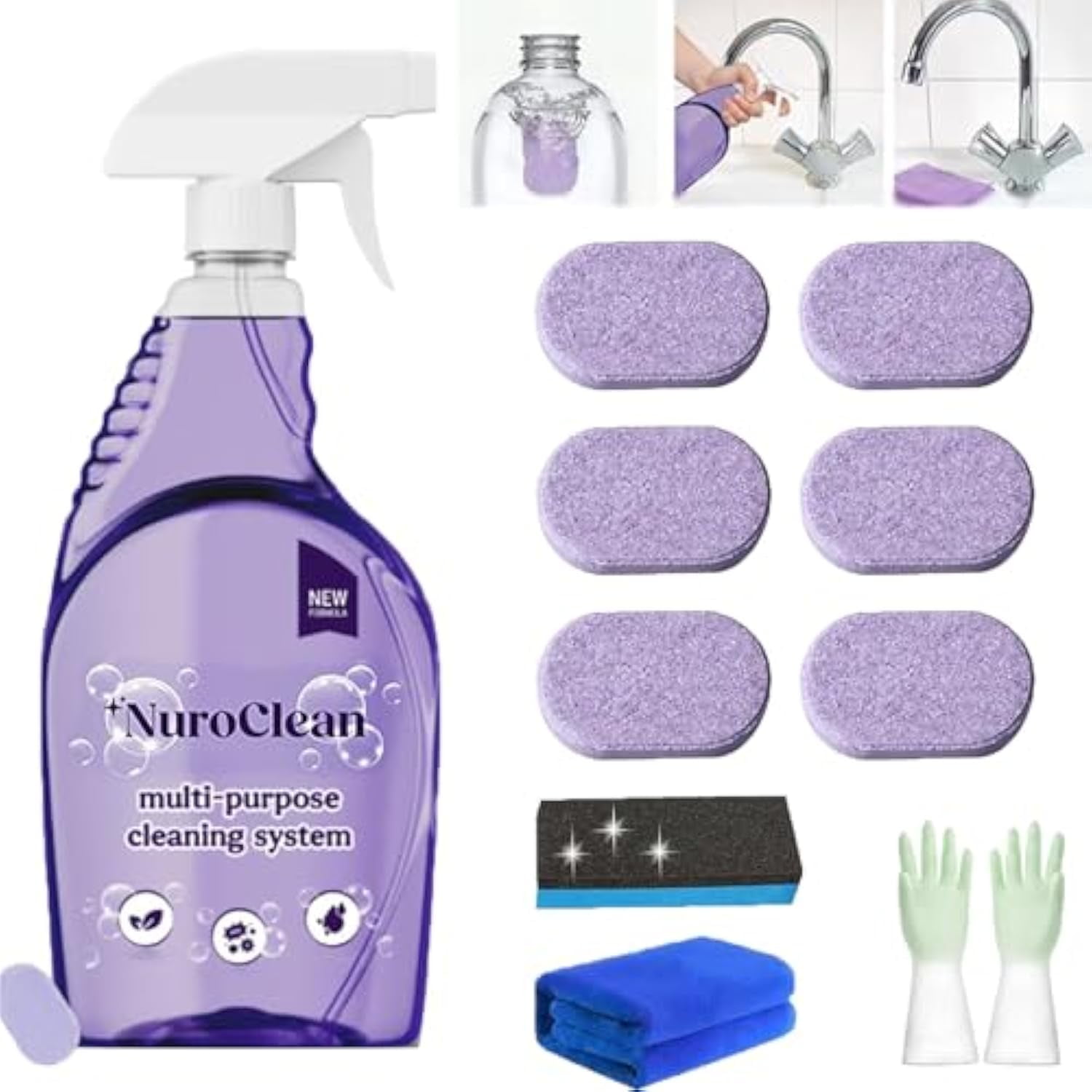 Nuroclean Spray, 2025 New Nuroclean Concentrated Cleaning Tablets ...